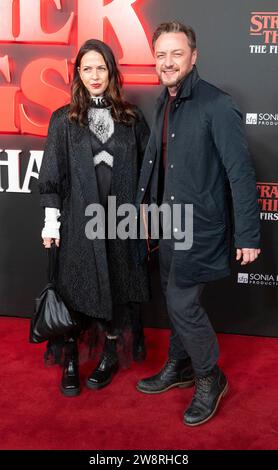 Lisa Liberati and James McAvoy attends the "Stranger Things: The First ...