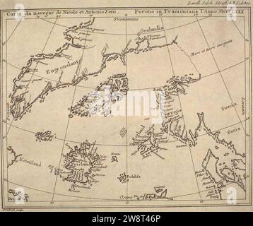 The Wpdms Zeno map of 1561 is a historical map that represents early ...