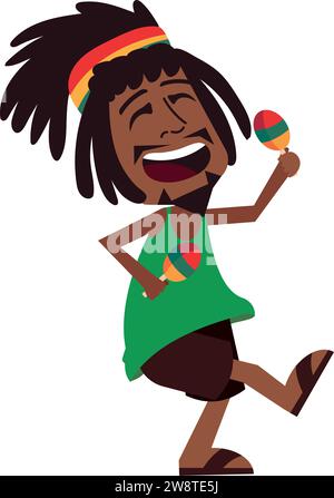 bob marley day man cartoon Stock Vector Image & Art - Alamy
