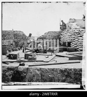 Yorktown, Virginia (vicinity). Confederate fort southeast of New ...