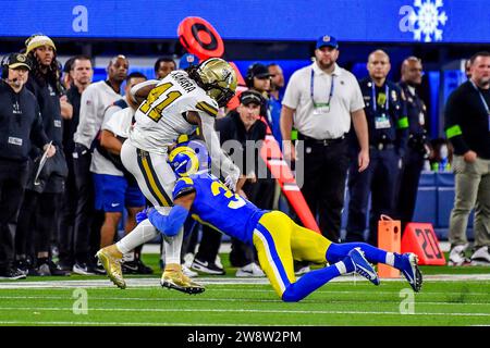 Los Angeles Rams safety Quentin Lake (37) runs during an NFL football ...