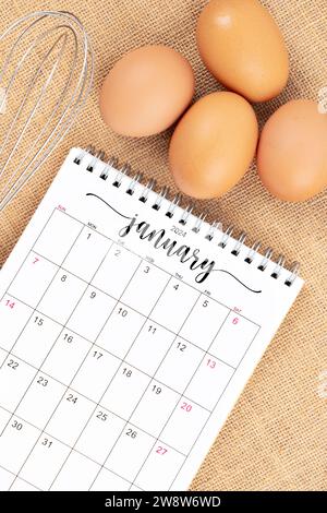 January 2024 calendar on sticky notes. Calendar concept Stock Photo - Alamy