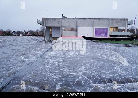 High Water at the bottom of Roskilde Fjord in Roskilde, Denmark, Friday ...