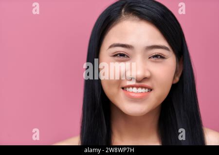 Simple Asian female makeup face Stock Photo - Alamy