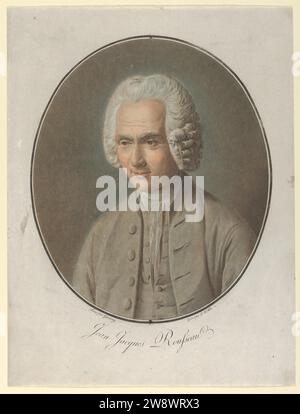 Jean Jacques Rousseau by Pierre Michel Alix after Jean François ...