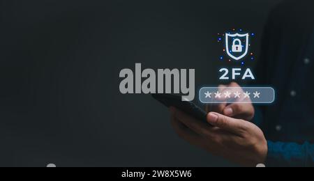 Enhancing cybersecurity with 2FA Two-Factor Authentication, Login Security, User ID Protection ...