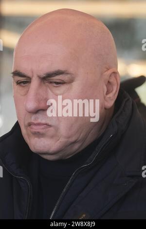 Napoli, Italy. 22nd Dec, 2023. Italian Defence Minister Guido Crosetto ...