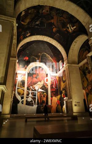 Alarcon, Cuenca, Spain- December 10, 2023: Art wall at Alarcon Mural ...