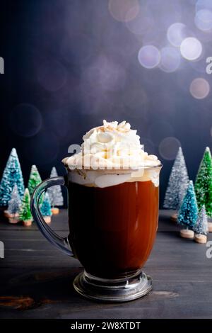 Coffee with whipped cream, cinnamon and cardamom among Christmas ...