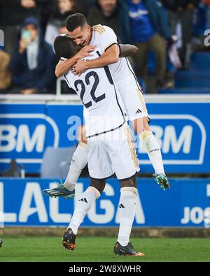 Antonio Rudiger of Real Madrid celebrates during the Spanish Cup, Copa ...