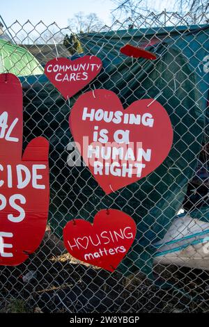 Minneapolis, Minnesota. Homeless encampment in the East Phillips ...
