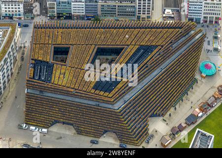 Aerial view, Kö Bogen II with autumn-colored plant roof, department ...