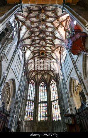 Bern, Switzerland - Aug 10, 2022: Bern Minster St. Vincent protestant ...