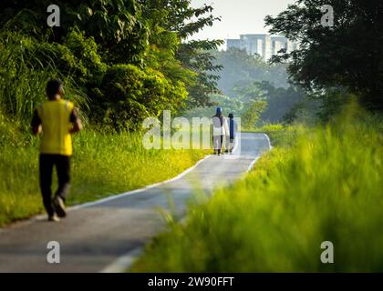 Morning brisk walk at Kajang, Selangor Stock Photo - Alamy