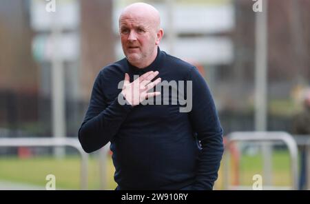 Livingston manager David Martindale arrives at the ground ahead of the ...