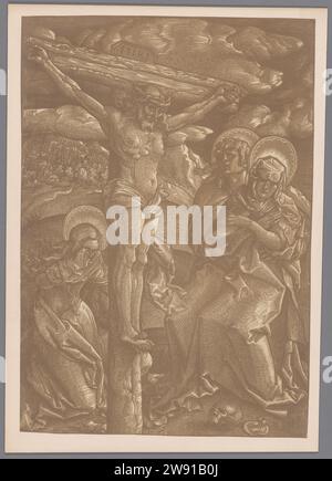 Christ on the Cross, Anonymous, Hans Brosamer, 1550 print paper letterpress printing crucified ...