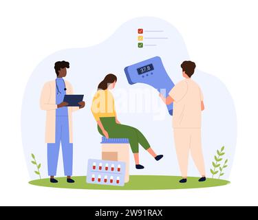 digital thermometer with sensor icon color illustration Stock Vector ...