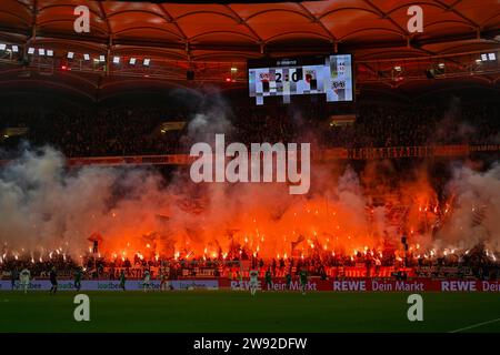 Bengalos, pyrotechnics, pyro, fireworks, Cannstatter Kurve, fan block ...