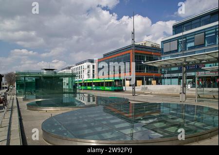 Wiener Platz, the redesigned forecourt of the main railway station with ...