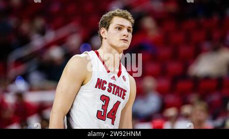 Raleigh, NC, USA. 23rd Dec, 2023. North Carolina State Wolfpack forward ...