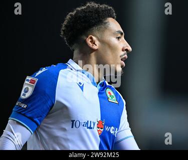 Blackburn, UK. 23rd Dec, 2023. Jake Garrett #30 of Blackburn Rovers ...