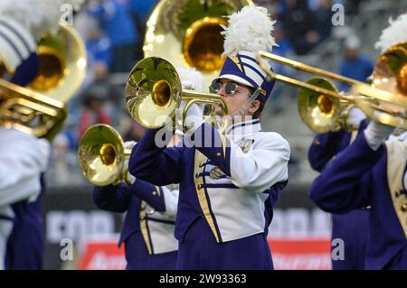 December 22, 2023: James Madison Dukes mascot Duke Dog performing on ...