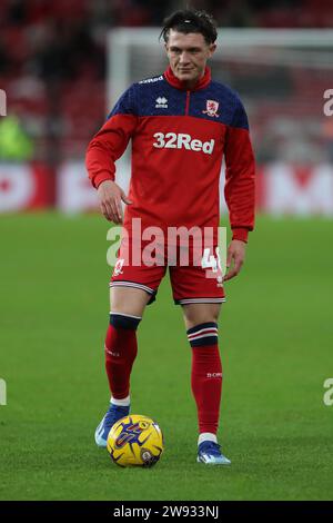 Calum Kavanagh of Middlesbrough warms up during the Carabao Cup Semi ...