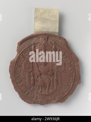 Seal stamp and counter -stamp stamp with coat of arms of Cornelis ...