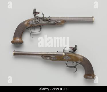 Flint gun with battery lock, 1808 flintlock pistol Flint gun with ...