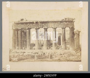 Parthenon on the Acropolis van Athens, 1898 photograph Athene baryta ...