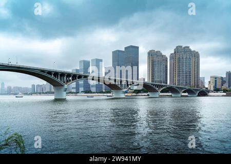 The Orange Island Bridge connecting the city center and Orange Island ...