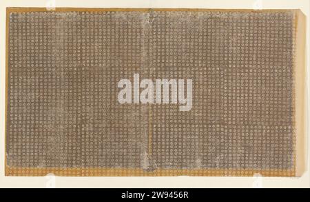 Leaf with grid pattern of hexagons with floral pattern and Swastika ...