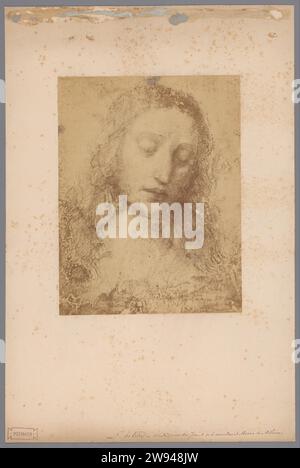 Photo production of a sketch by Leonardo da Vinci, representing the ...