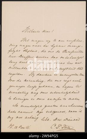 Brief Aan ary johannes Lamme, Joseph Fodor-mainville, letter Passion ...