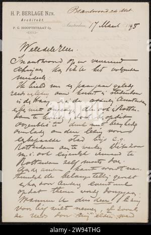 Note to Pieter Haverkorn van Rijsewijk, Richard W. Goulding, in or ...