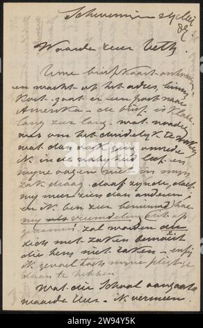 Letter to Anonymous, Paul Joseph Constantin Gabriël, 1861 letter ...