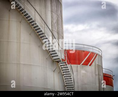 architectural details of silos Stock Photo - Alamy