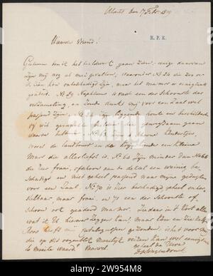 Letter to Anonymous, Diederik Jan Singendonck, 1794 - 1833 letter paper ...