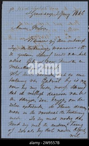 Letter to Pieter Lost from Themaat, Pieter Stortenbeker, 1862 letter ...