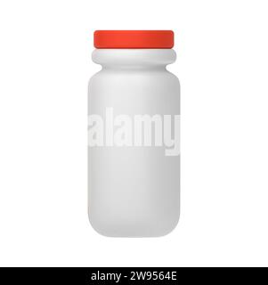 container pill bottle cartoon vector illustration Stock Vector Image ...