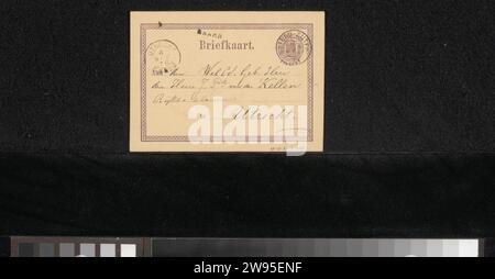 Postcard to Johan Philip van der Kellen, Johan Philip Menger, 1895 ...