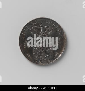 1/10 guilders of the Dutch East Indies, 1858, Willem III (King of the ...