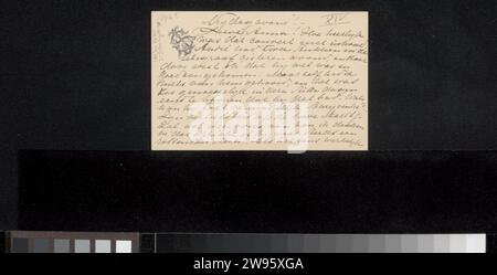 Letter to Anna Dorothea Dirks, Jacoba Cornelia Jolles-Singels, 1901 ...
