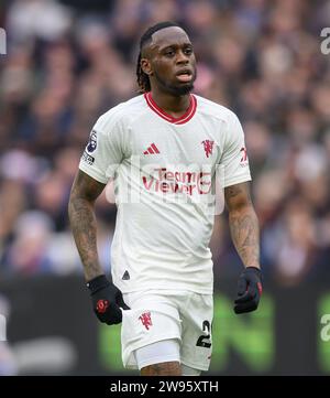 West Ham United's Aaron Wan-Bissaka during the Premier League match at ...