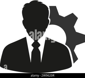 Admin and maintenance sign, admin sign, maintenance icon, user icon ...