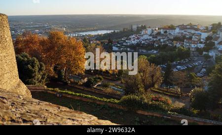 Aerial view of the Castle of Abrantes in Portugal Stock Photo - Alamy