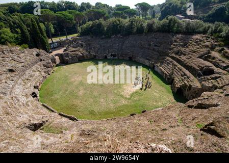 The Roman amphitheater of Sutri is a Roman archaeological monument ...