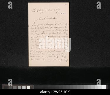 Letter to Frans Buffa and Sons, Joseph Israëls, 1871 letter The Hague ...