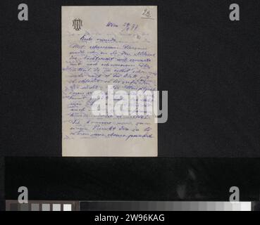 Letter to Frans Buffa and Zonen, William Unger, 1877 letter Vienna ...