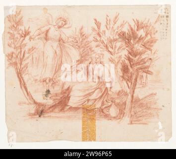 An angel appears and reveals a well of water to Hagar (Genesis 21:14-21 ...